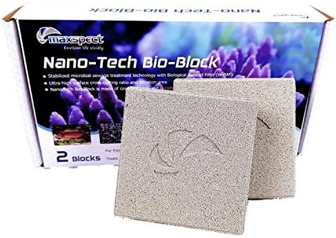 Maxspect Nano Tech Bio Block 2PZ Bio Blocks x Sump Filter Aquarium ...