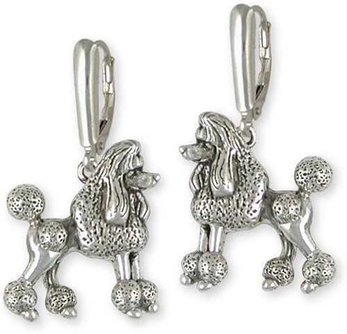 Amazon.com: Poodle Jewelry Sterling Silver Poodle Earrings Handmade Dog ...