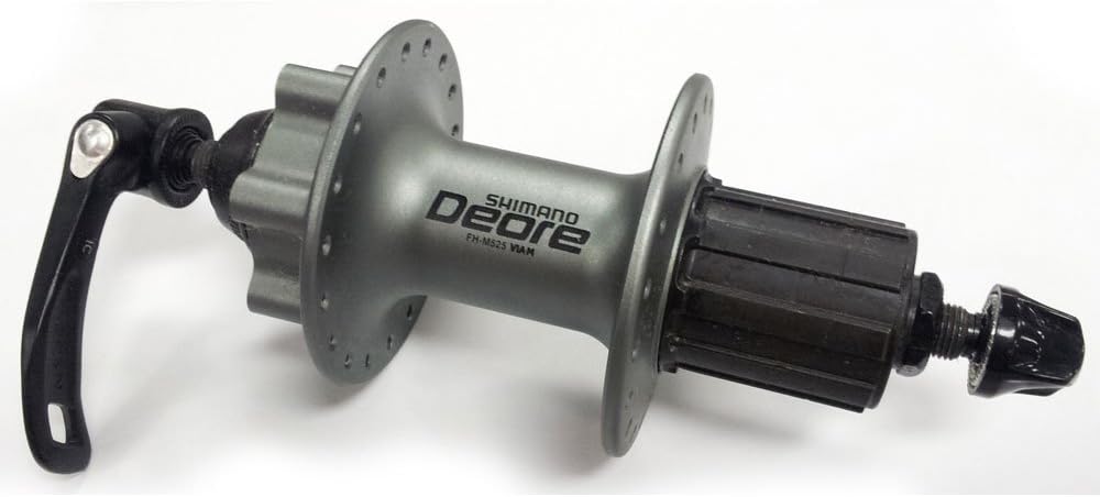 Amazon.com : Shimano Deore M525 Rear Hub, 6 Bolt Disc, 36h, Silver ...