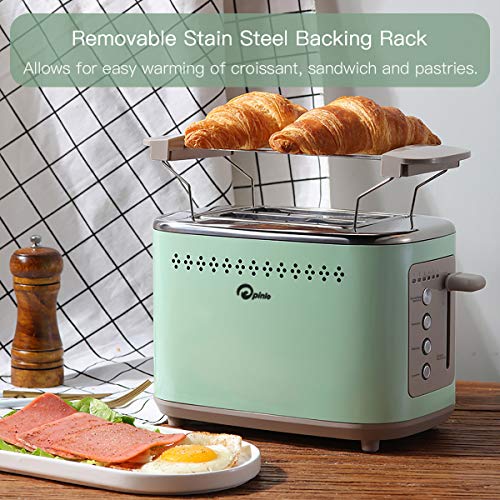 Toaster 2-Slice Stainless Steel Toasters with 2 Extra Wide Slots 6 ...