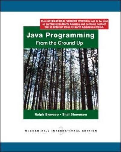 [PDF] Java Programming: From the Ground Up. Ralph Bravaco, Shai ...