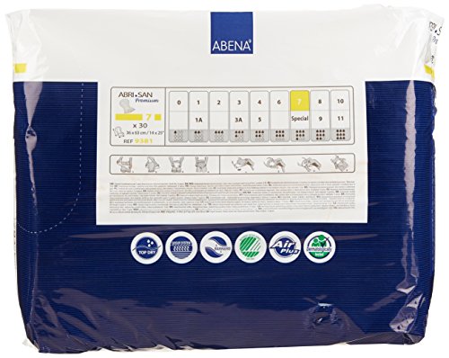 Abena Abri-San Premium Incontinence Pads, Moderate Absorbency, (Sizes 4 ...