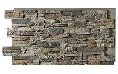 AZ FAUX Beams Sedona Faux Stone Panels - Cambridge Gray - 1-Pack - Each ...