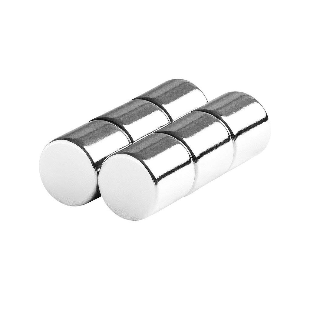 Round Cylinder Magnets 1/2 inch - 6pcs Strong Magnetic Holder Lifter ...