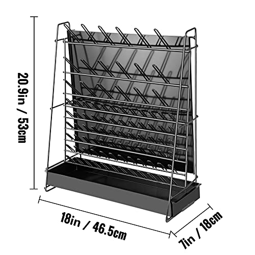 VEVOR Drying Rack for Lab 90 Pegs Lab Glassware Rack Steel Wire ...
