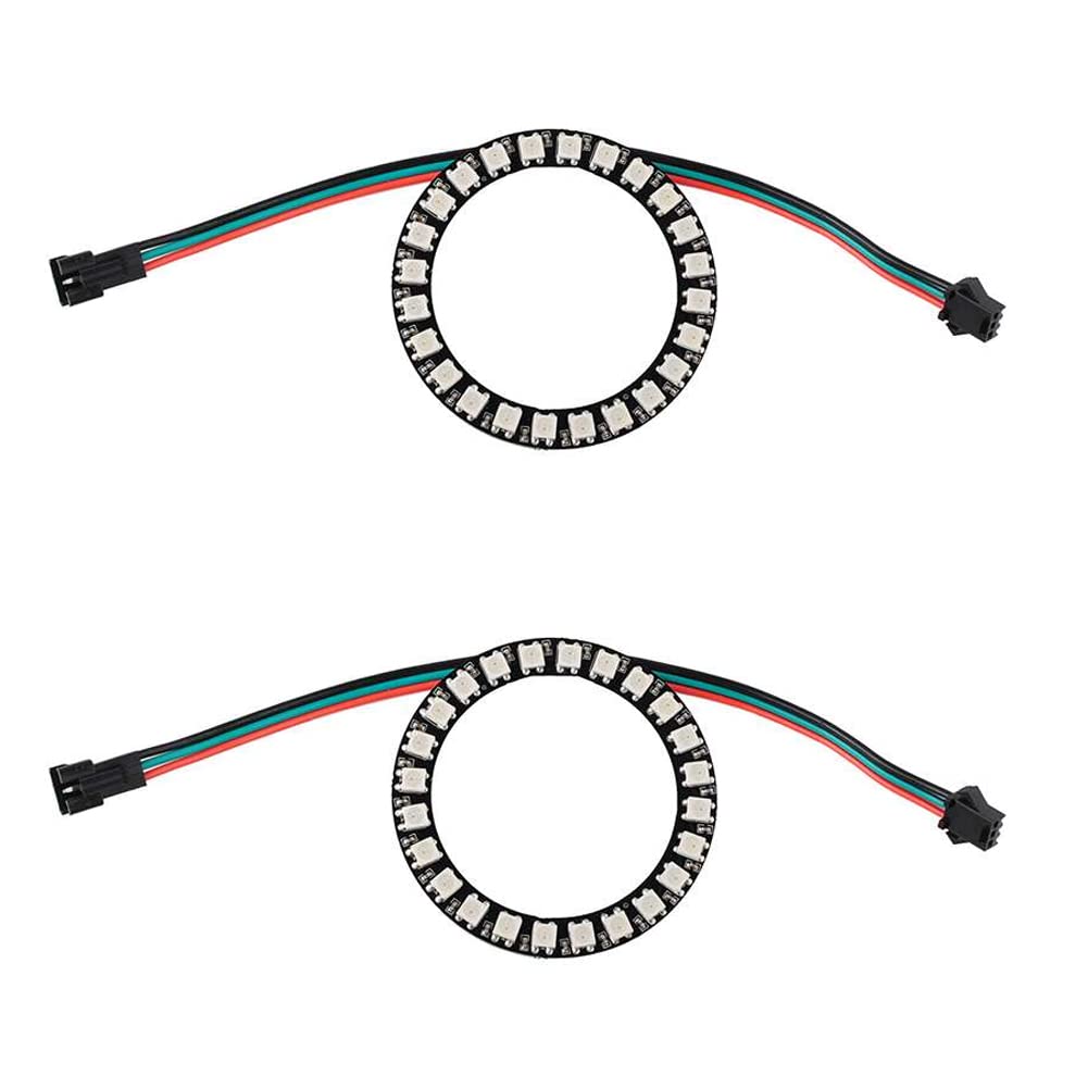 Mua Geekstory 2PCS 24 Bits WS2812 5050 RGB LED Ring Lamp Light Stage ...