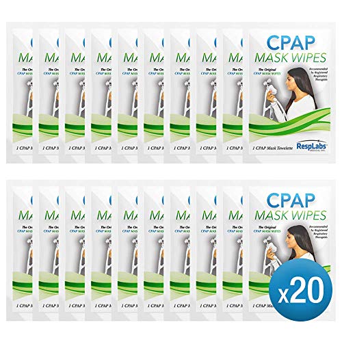 CPAP Mask Cleaning Travel Wipes — 20 Pack