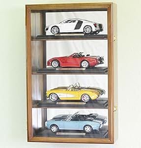 Amazon.com: 1/18 Scale Diecast Car Model Display Case Cabinet Holds 4 ...