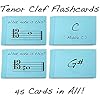 Tenor Clef Note Names Flashcards - Really Fun Design for Learning to ...