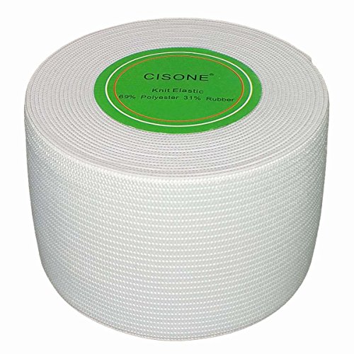 Elastic Bands 6" Wide Black Knit Elastic Band - Heavy Duty Stretch ...