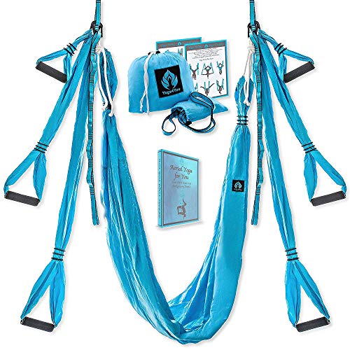 Yoga4You Aerial Yoga Swing Set - Yoga Hammock Trapeze Swing - Trapeze ...