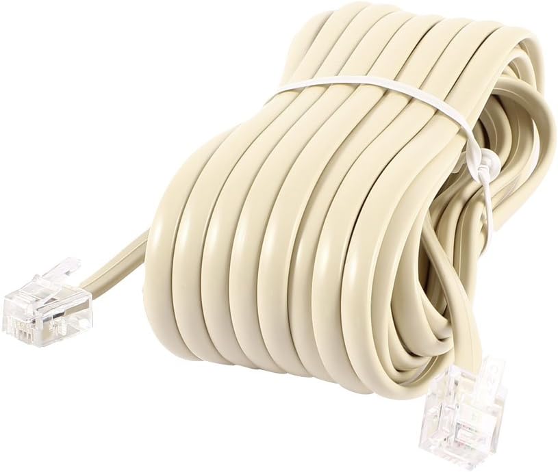7.01 meters RJ11 auf RJ11 Stecker 6P4C Telefonkabel flaches Kabel ...