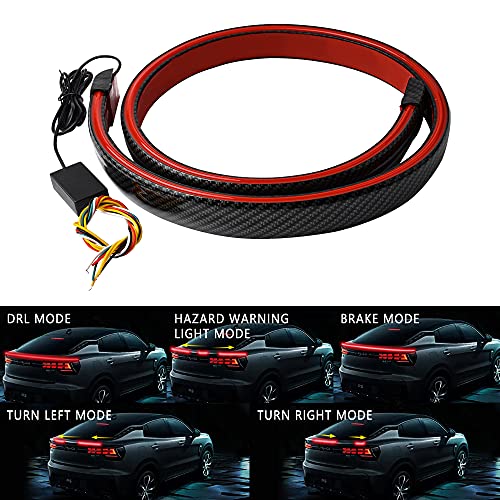 1797 Spoiler for Cars Third Brake Light Turn Signal Red LED Strip ...