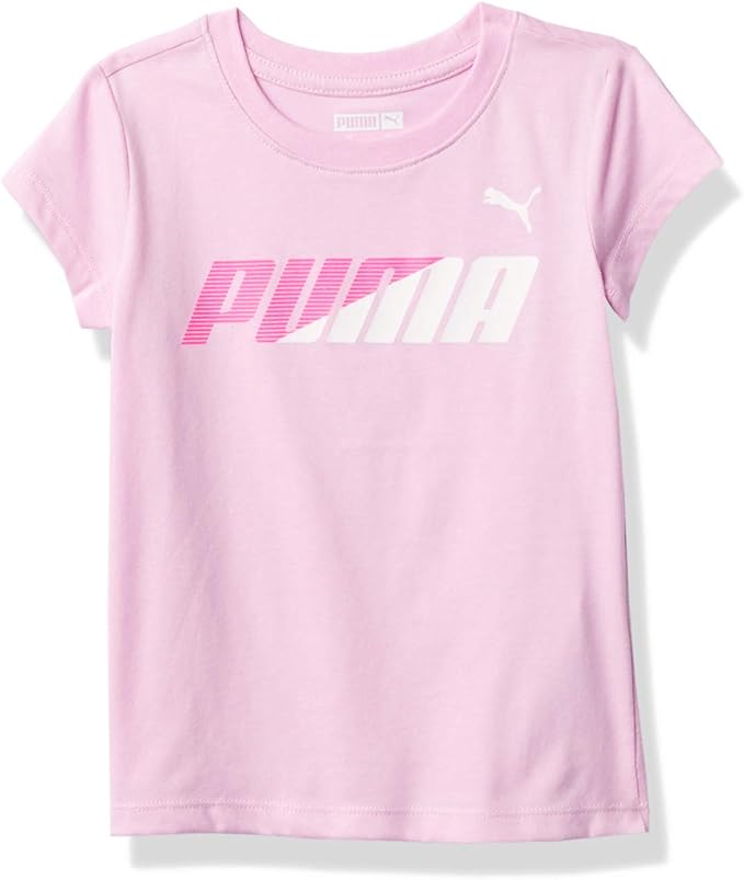 PUMA Girls' T-Shirt - pink - 6X: Amazon.co.uk: Clothing