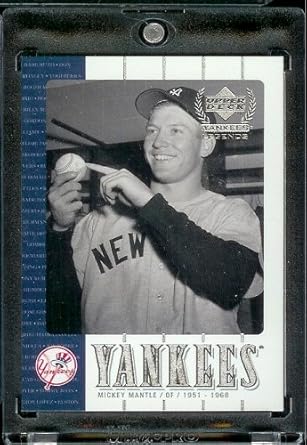 Amazon.com: 2000 Upper Deck Yankees Legends Baseball Card #2 Mickey ...