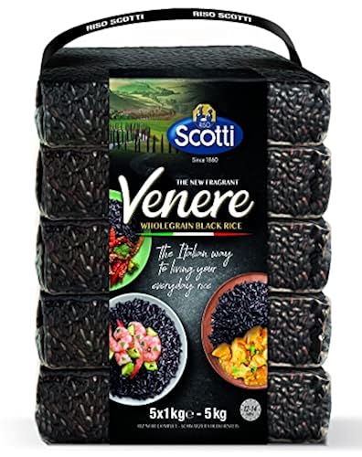 Black Rice, Bulk 11 lbs, Product of Italy, Riso Scotti, Venere, Premium ...
