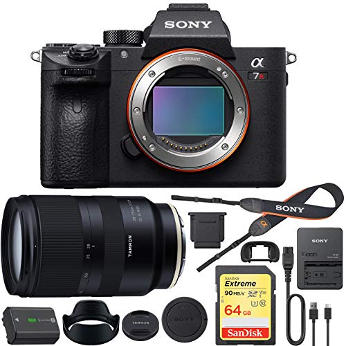 Sony a7R III Full-Frame Mirrorless Interchangeable Lens 42.4MP Camera Body Bundle with 28-75mm F ...