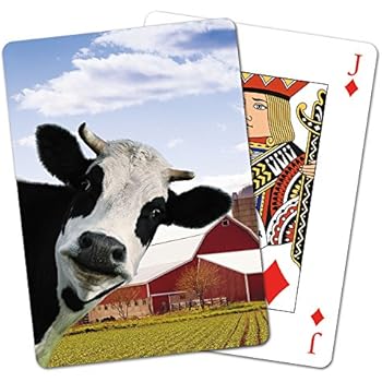 Amazon.com: Holstein Cow - Icon (Playing Card Deck - 52 Card Poker Size ...