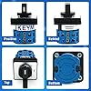 Keymoo 20A Rotary Changeover Switch 660V 4 Position 2 Poles 8 Terminals ...