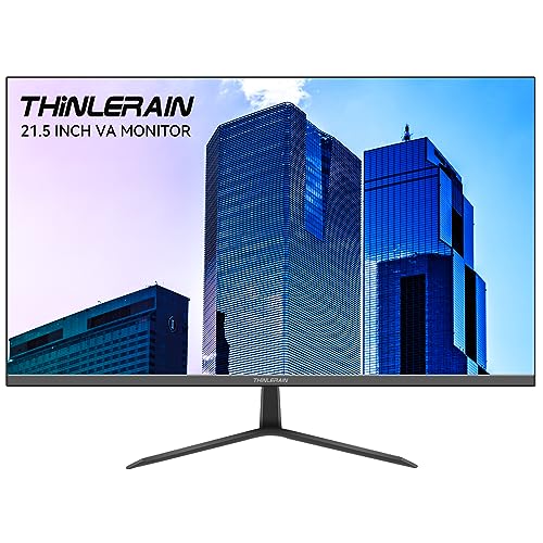 Thinlerain 21.5 inch pc Monitor, LED Monitor with Full HD (1920 x 1080 ...