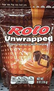 Amazon.com : Rolo Unwrapped Resealable Bag NT WT 8 OZ : Grocery ...