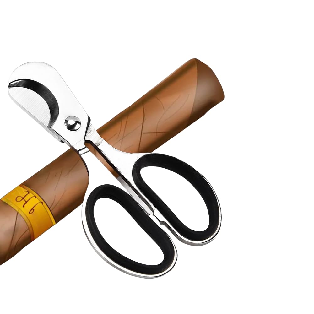 Cigar Cutter Stainless Steel Double Blade Guillotine Cigar Scissors ...