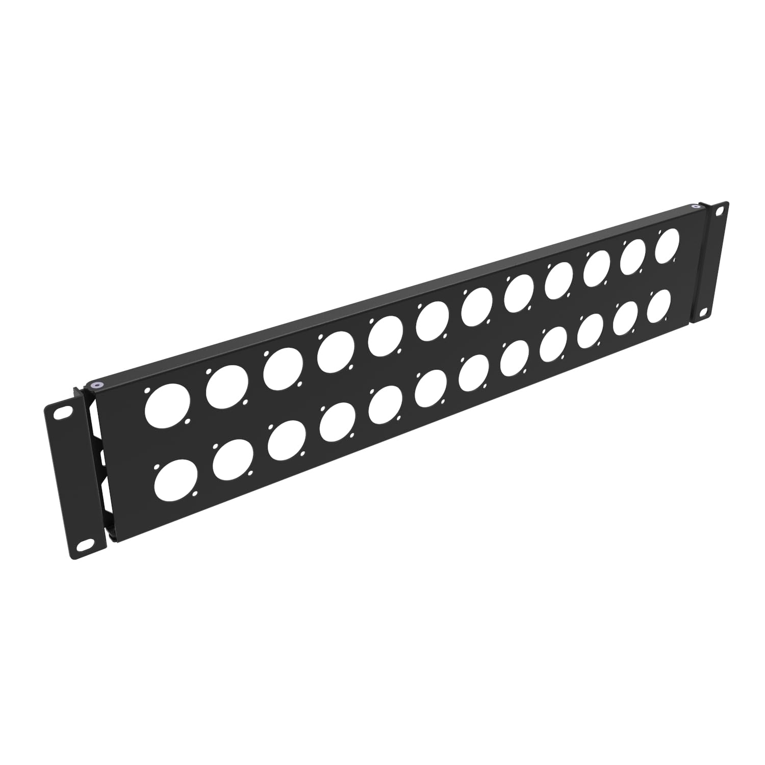 Mua 2U Hinged Blank Patch Panel with 24 D-Series Connectors Punch-Out ...