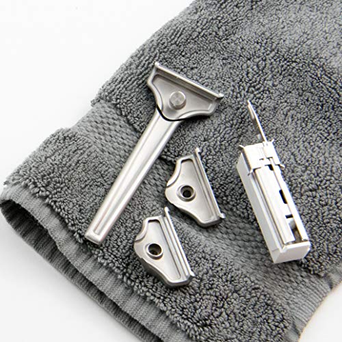 SUPPLY Single Edge Razor (Solid Stainless Steel Injector Razor + 20 ...