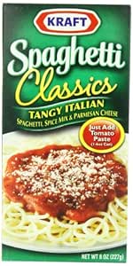 Amazon.com : Kraft Spaghetti Classics, Tangy Italian Spaghetti Spice ...