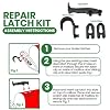 Latch Replacement Set Kit for Mailbox Repair - Top Latch, Door Latch, 2 ...