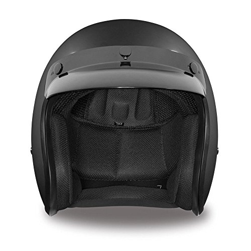 Buy Daytona Cruiser Slim Line 3/4 Open Face Motorcycle Helmet DOT size ...