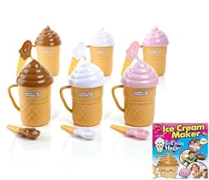 Amazon.com: Ice Cream Magic - Ice Cream Maker - Set of 6: Kitchen & Dining