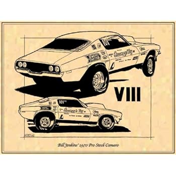 Amazon.com: Bill Grumpy Jenkins' 1970 Pro Stock Chevy Camaro: Prints ...