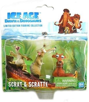 ICE AGE 3 DAWN OF THE DINOSAURS SCRAT & SCRATTE FIGURES: Amazon.co.uk ...
