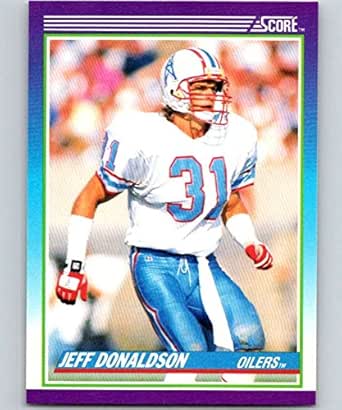 Amazon.com: 1990 Score Football #131 Jeff Donaldson Houston Oilers ...