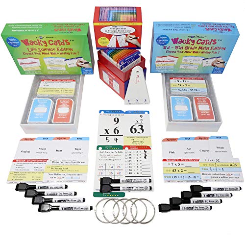 Think2Master Multiplication with Triangle Flash Cards, 3rd - 5th Grade ...