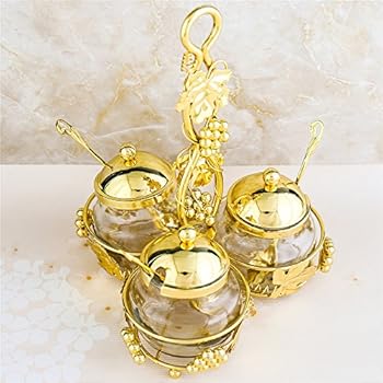 Amazon.com | Tea Talent Condiment Pot Seasoning Container Spice Glass ...