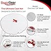 BasicGear Cast Net | Zinc Iron, 8ft Radius, 1/4 inch Mesh for ...