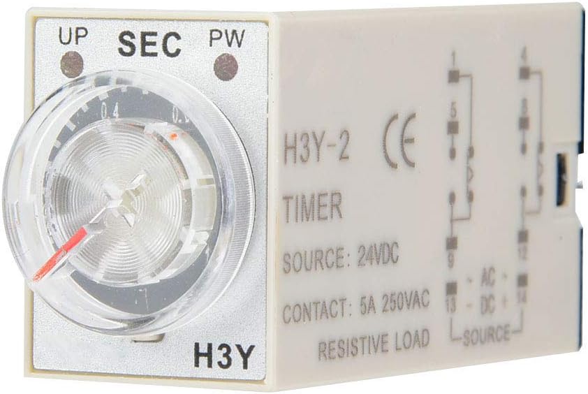 H3Y-2 DC 24V Time Relay 8 Pin Delay Timer Time Control Switch (60S ...