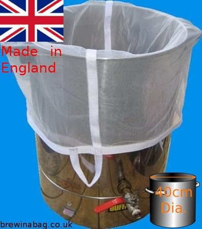 Home Brew BIAB mash bag for brew in a bag up to 40cm diameter pot ...