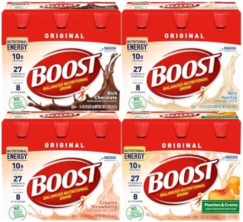 Boost Original Nutritional Drink Variety Pack, 1 Chocolate, 1 Vanilla ...