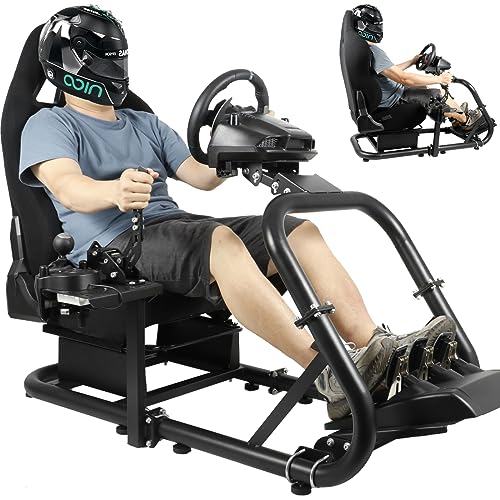 Dardoo Racing Simulator Cockpit G920 Frame with Black Seat Fits for ...