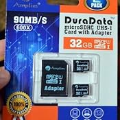 Amazon.com: 2-Pack 32GB Micro SD SDHC Memory Card Plus Adapter (Class 10 U1 UHS-I V10 A1 MicroSD ...