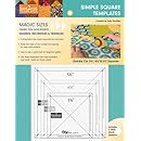 fast2cut® Simple Square Templates: Quickly Cut 3 1/2", 4 1/2" & 5 1/2 ...