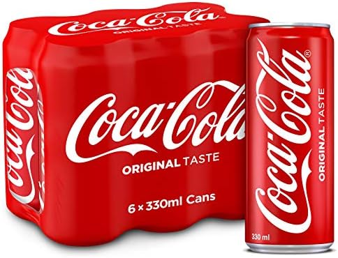 Coca Cola Regular Carbonated Soft Drink, Cans, 6 x 355 ml price in ...