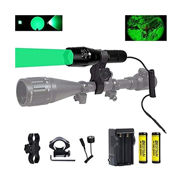 BESTSUN 350 Yards Predator Light Zoomable Tactical Hunting Led ...
