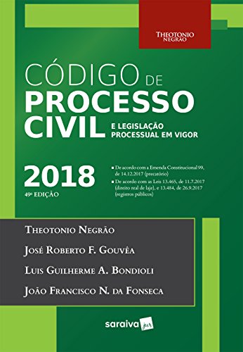 Código de Processo Civil e Legislação Processual em Vigor 2018 - eBook ...