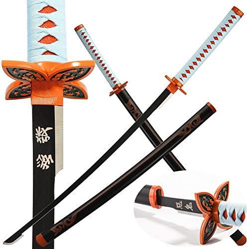 Jaxmoon Cosplay Anime Swords, Real Demon Slayer Sword, Handmade Katana ...