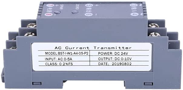 Amazon.com: AC Current Transducer, AC 0-5A to DC DC0-10V Output Din ...