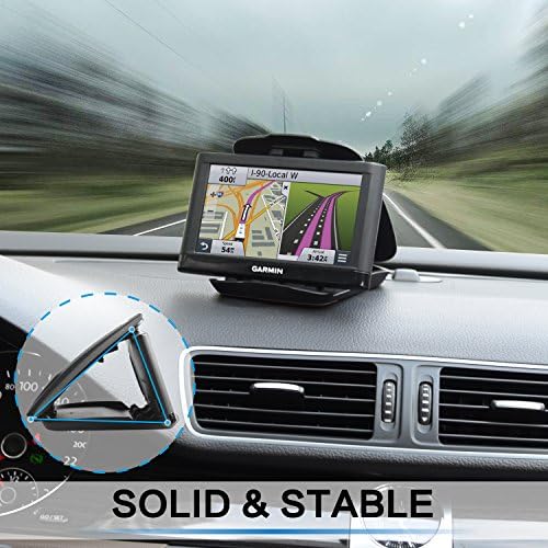 GPS Dash Mount [Matte Black Dock] for Garmin Nuvi Drive Dezl Drivesmart ...